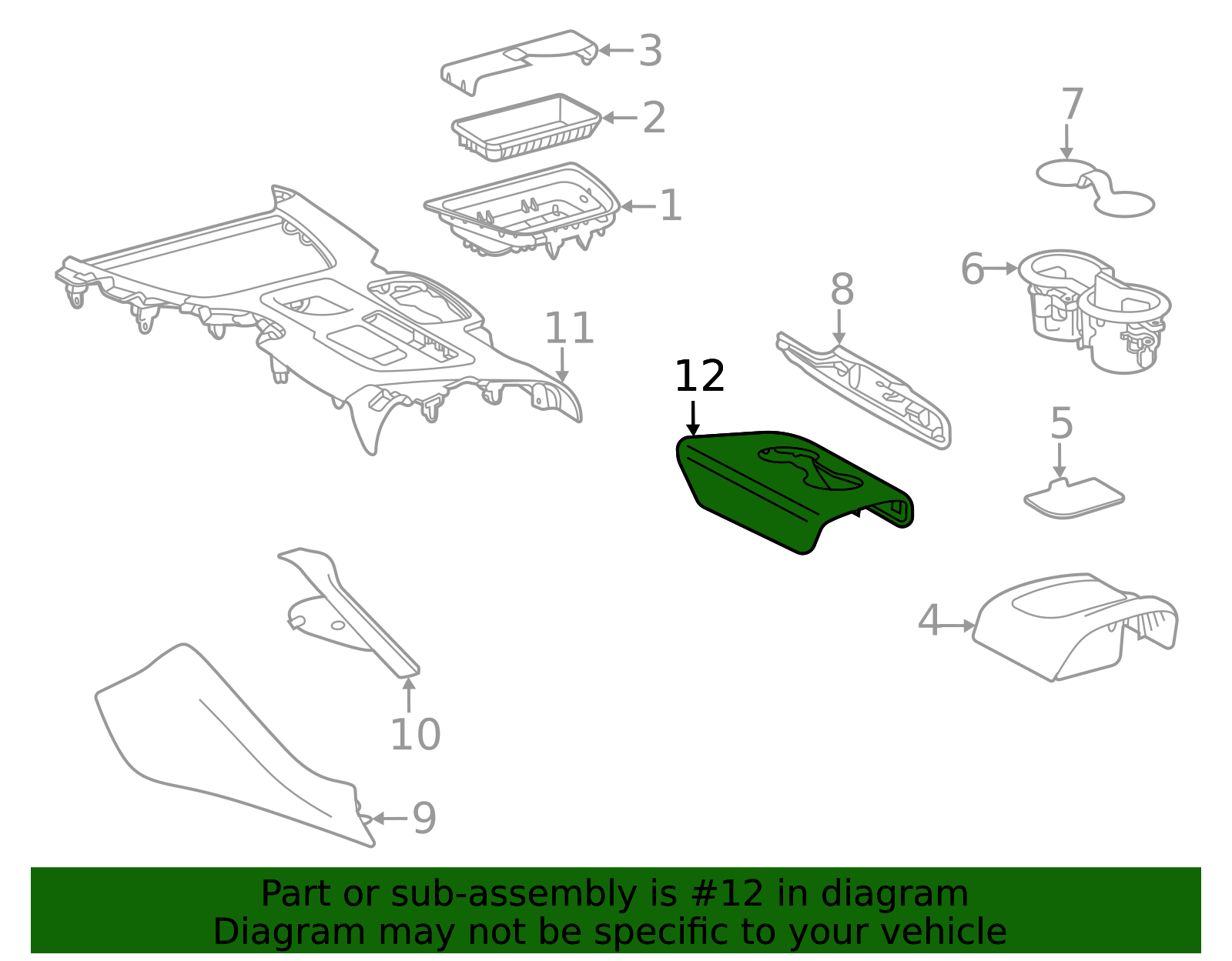 58920-WAA02 - High-Quality Console Armrest for 2020-2025 Toyota GR ...