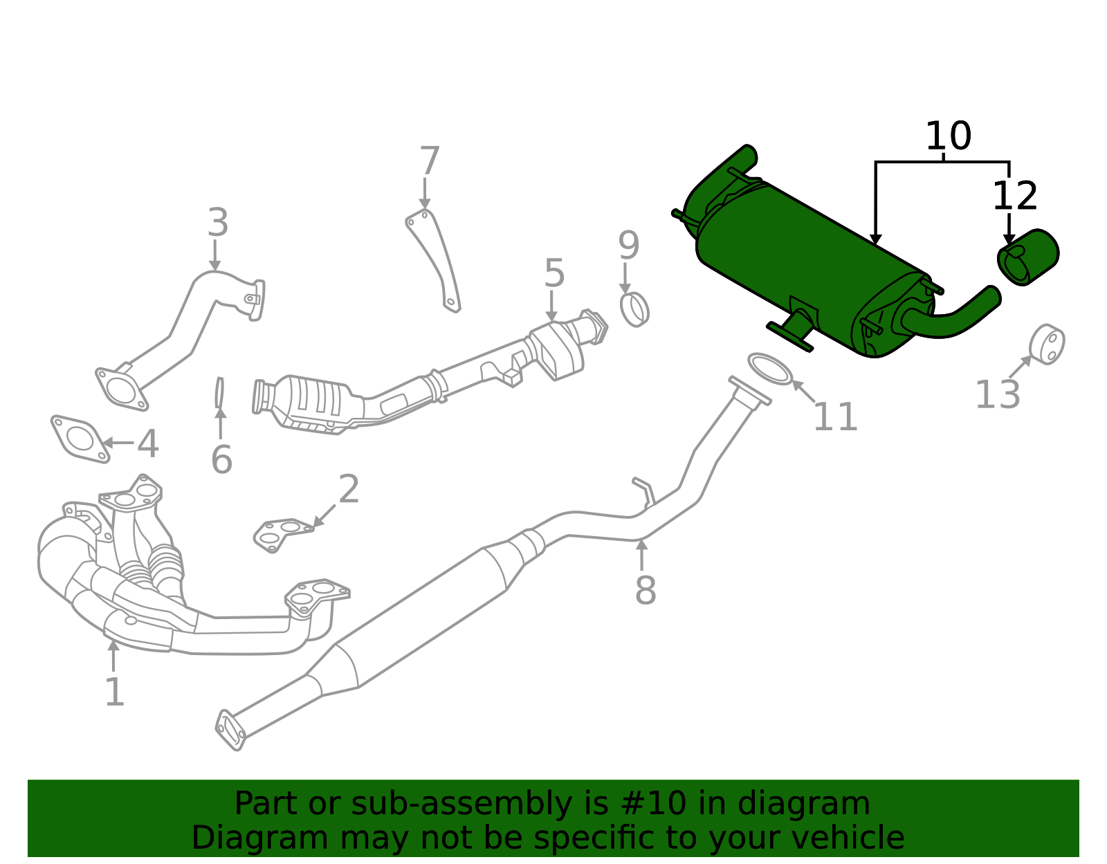 2023-2025 Toyota GR86 Exhaust Muffler SU003-11046 | Toyota Parts Center