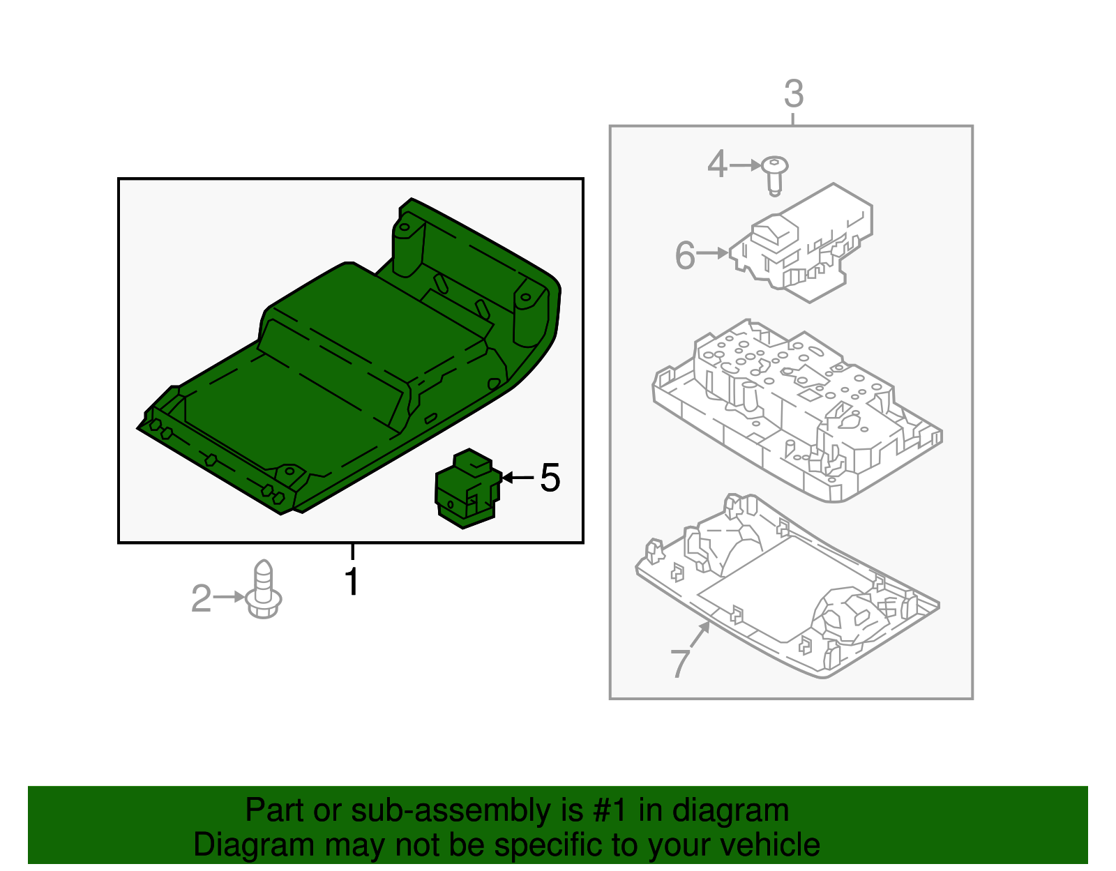 5NN-867-591-RM5 - Console 2018-2024 Volkswagen | Volkswagen Parts Catalog