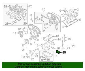 15208-65F0E - Oil Filter - 1995-2025 Nissan | Nissan OEM Parts Direct