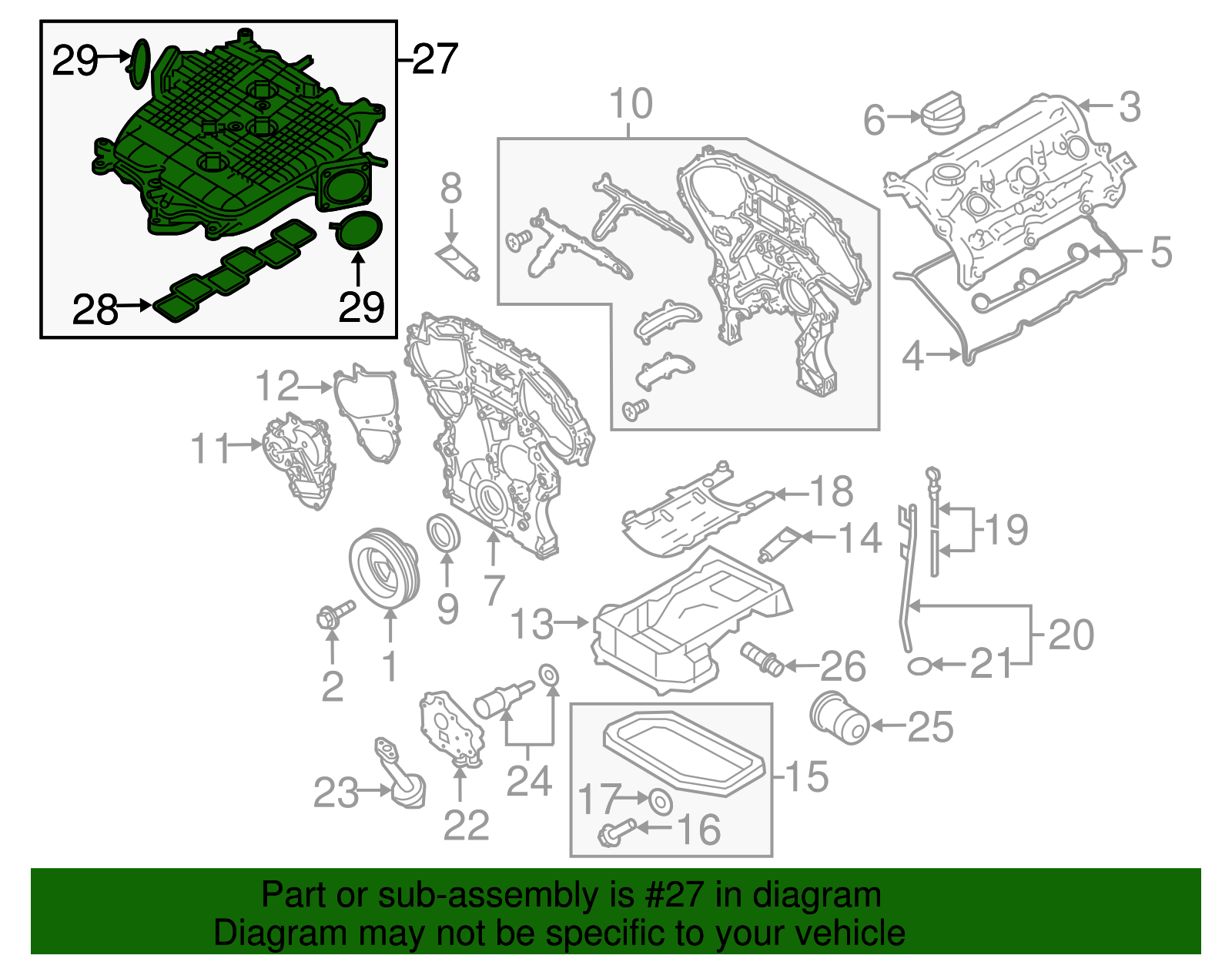 2012-2020 Nissan 370Z Intake Manifold 14010-EY02A | Bill Kay Nissan Parts