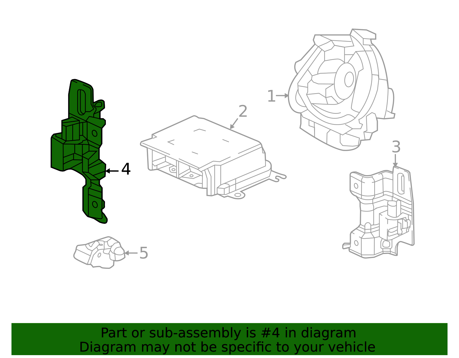 2016-2021 Honda Civic Ft Impact Sensor 77930-TBA-B21 | OEM Parts Online