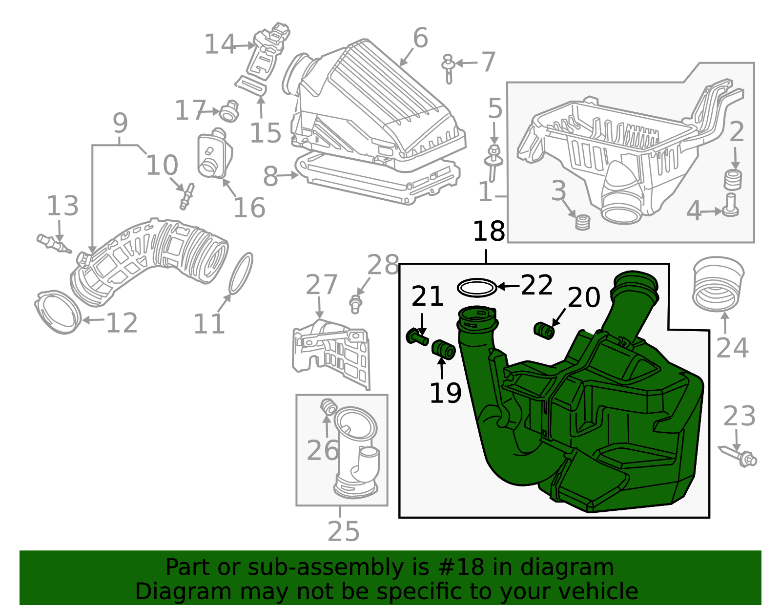 17230-RAA-A10 - Engine Air Intake Resonator 2006-2007 Honda Accord ...