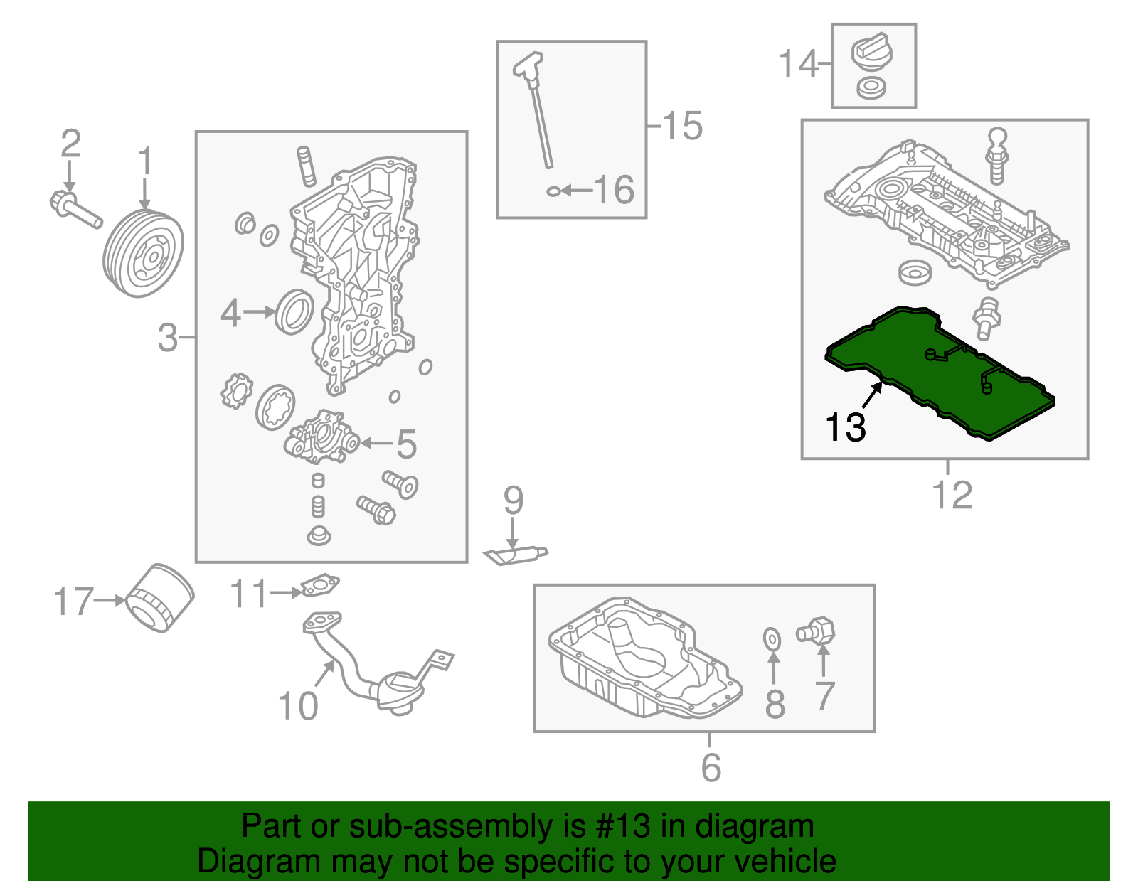 22441-2E000 - Valve Cover Gasket 2012-2016 Kia | Kia.Parts Store