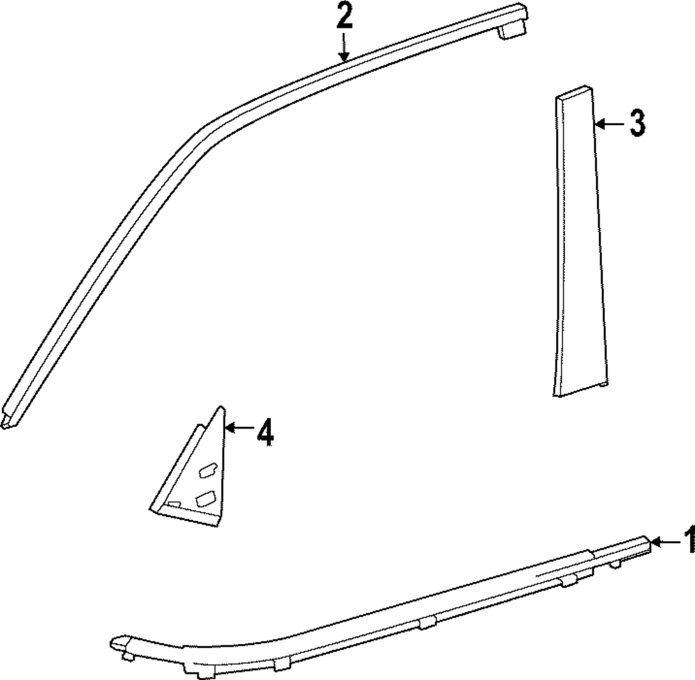75754-60030 - 2022-2024 Lexus LX600 - Frame Molding | My L Parts