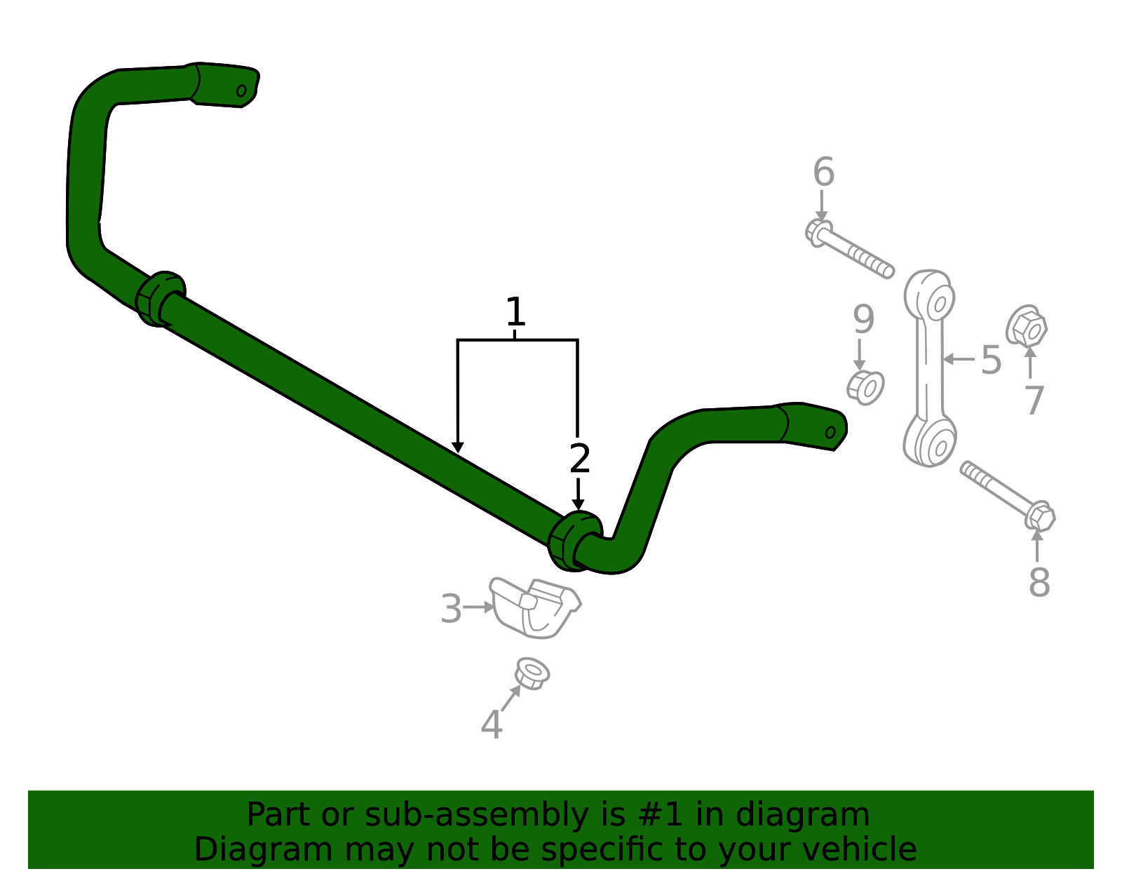 4M0-411-305-A - Stabilizer Bar 2017-2025 Audi | Audi OEM Parts