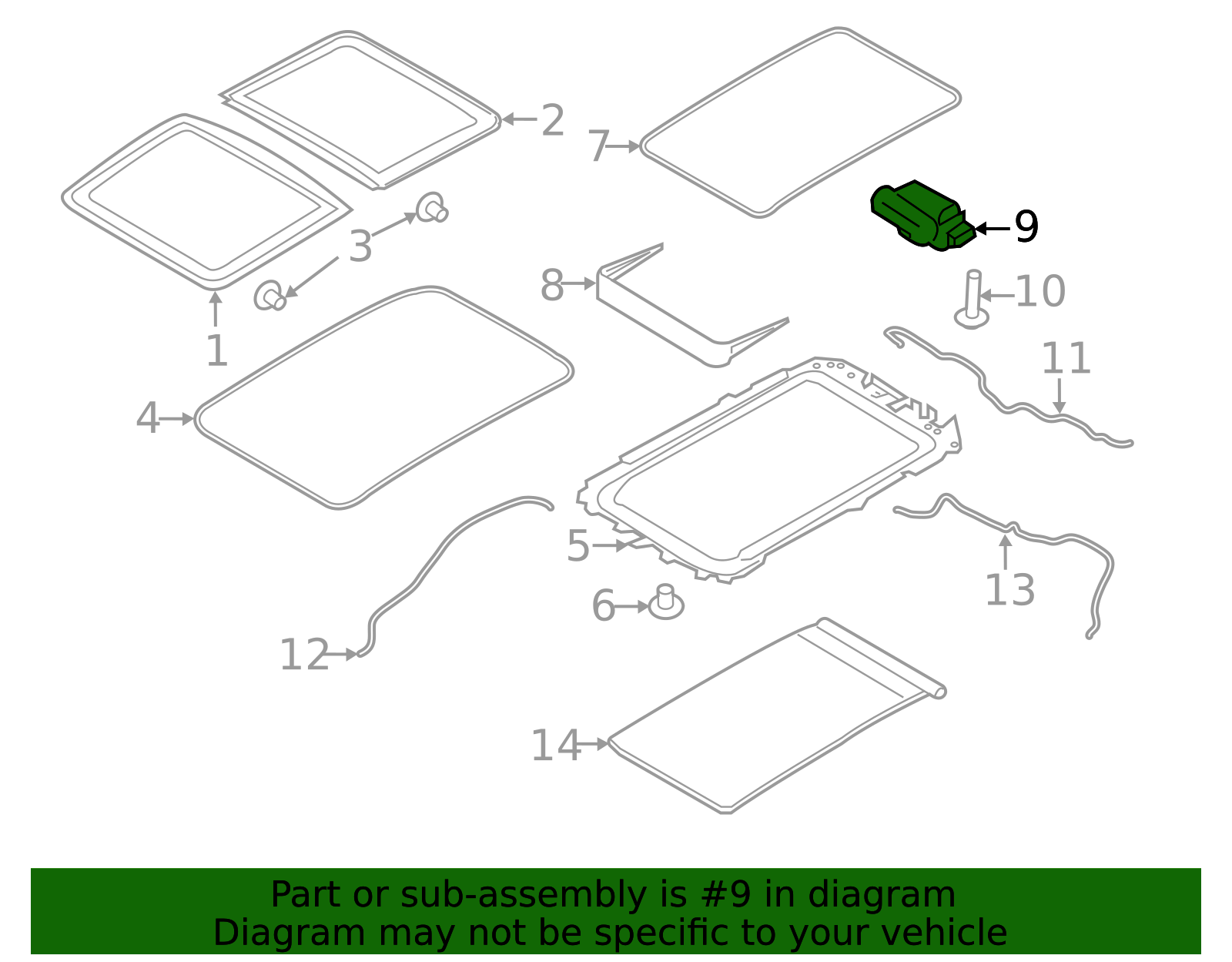 2018-2023 Lincoln Sunroof Motor FA1Z-15790-C | OEM Parts Online