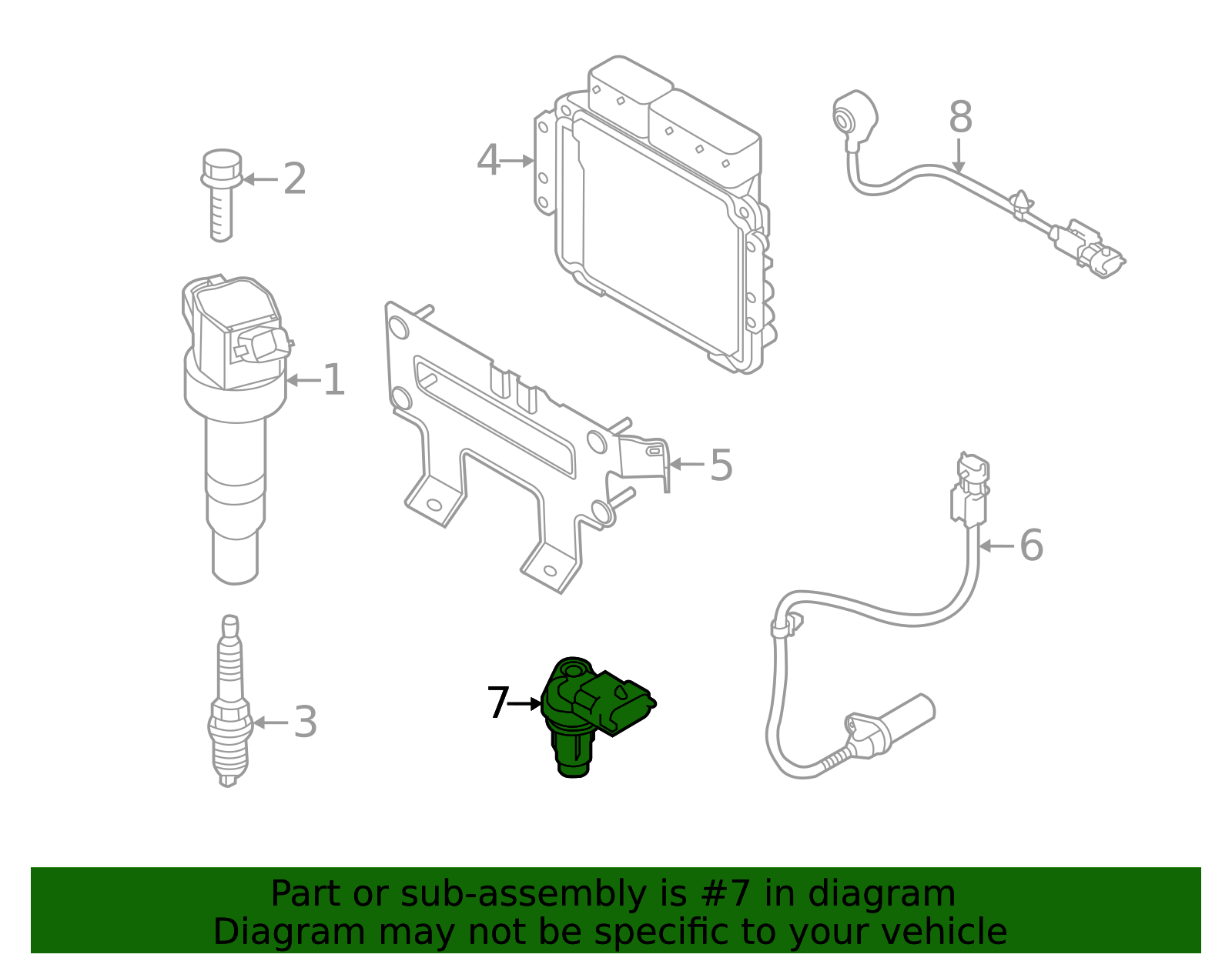 39350-2E200 - Engine Camshaft Position Sensor 2017-2025 Kia | Kia.Parts ...
