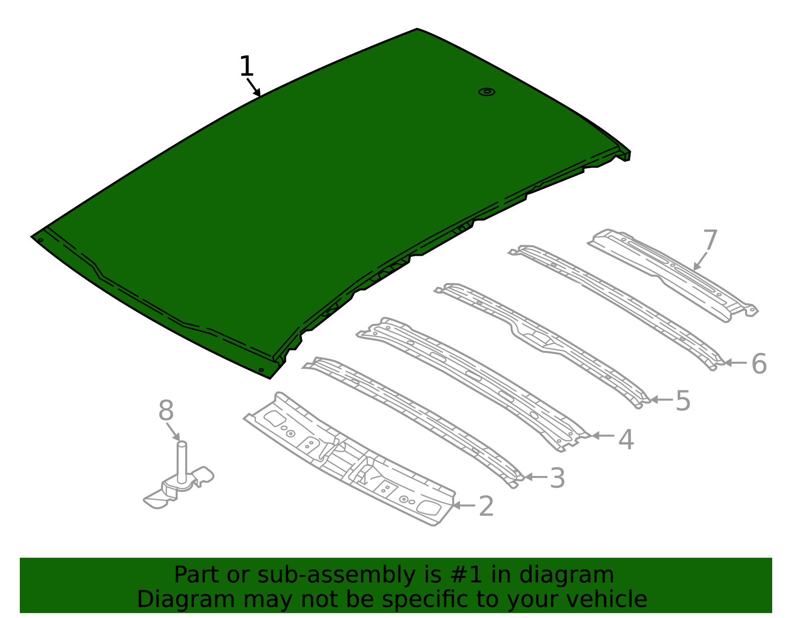67111-AT000 - Roof Panel 2023-2025 Kia | Kia.Parts Store