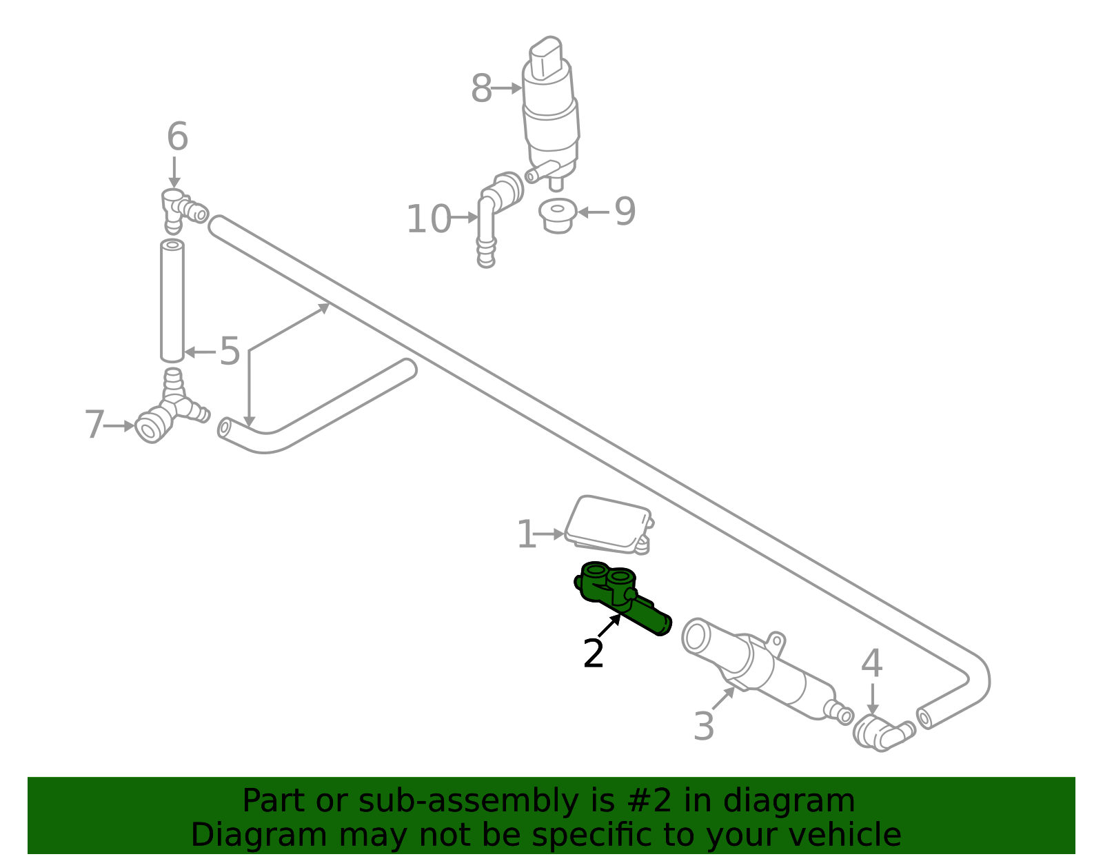 5K0-955-103-A - High-Quality Headlight Washer Nozzle for 2012-2013 ...