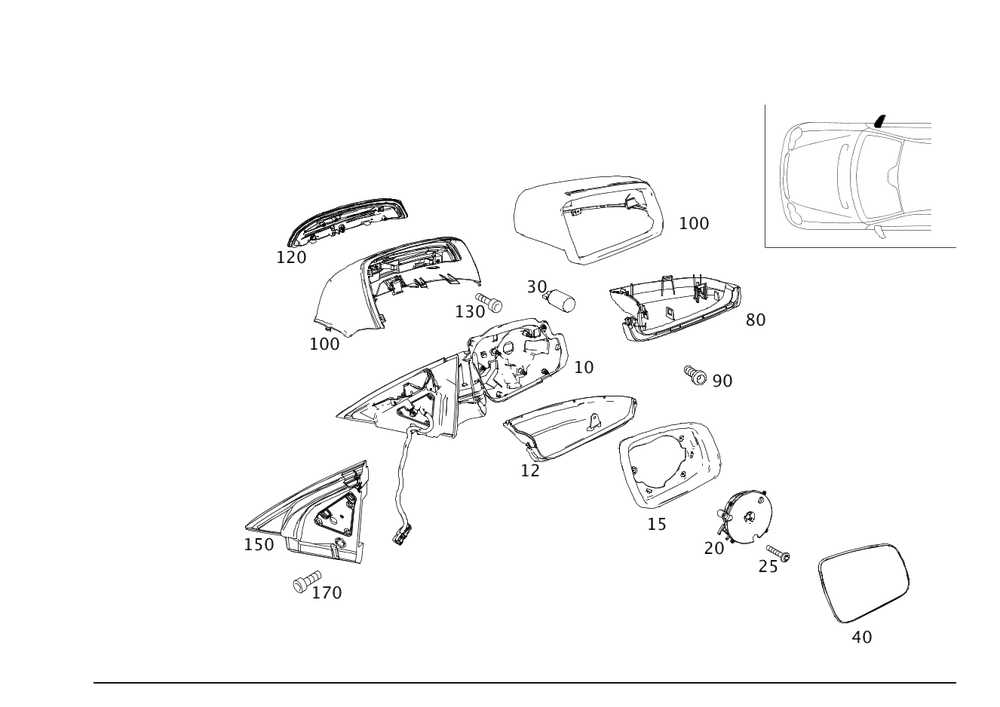 204-820-08-21 - Turn Signal Lamp 2008-2014 Mercedes-Benz | Mercedes ...