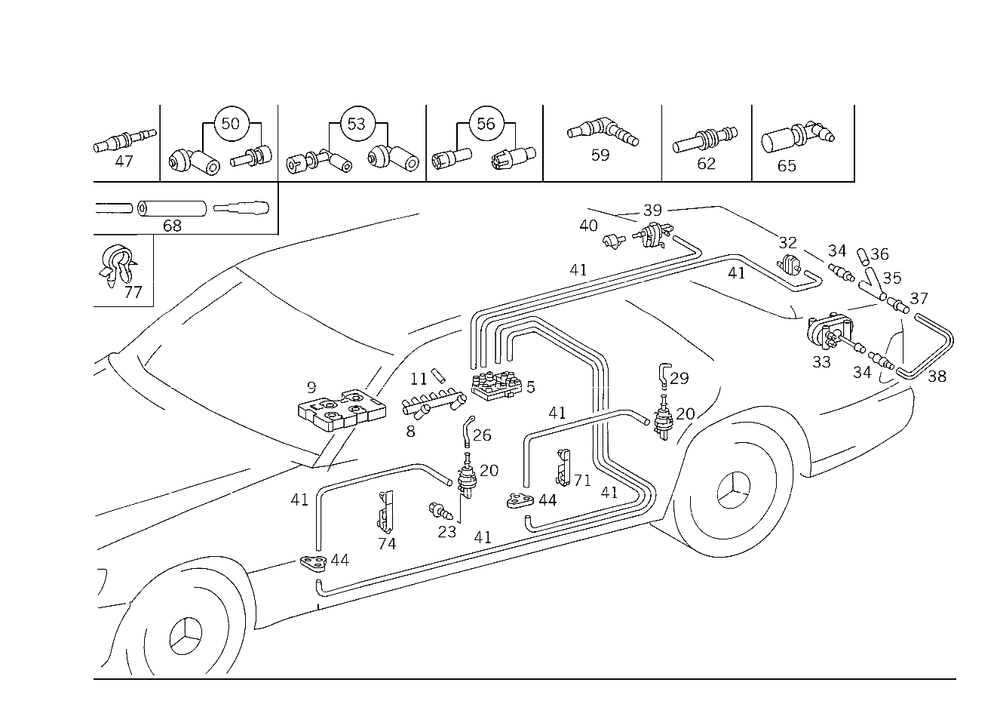 601-078-02-45 - Branch Fitting 1954-1999 Mercedes-Benz | Mercedes-Benz ...