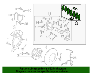 Genuine Brake Pads Front for 2017-2020 Hyundai Elantra | Part# 58101 ...