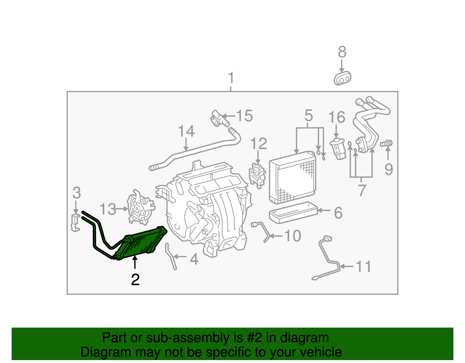 8710706040 - Toyota Heater Core 2002-2008 Toyota | Performance Auto Parts