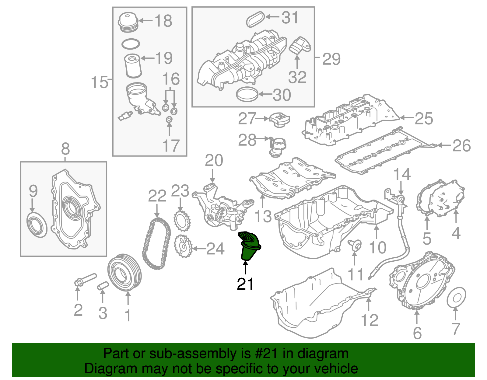 2017-2024 Jaguar Oil Pick-Up JDE38242 | JaguarParts.com