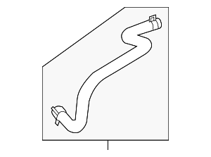 2006-2009 Jaguar Engine Coolant Hose AJ811767 | JaguarParts.com