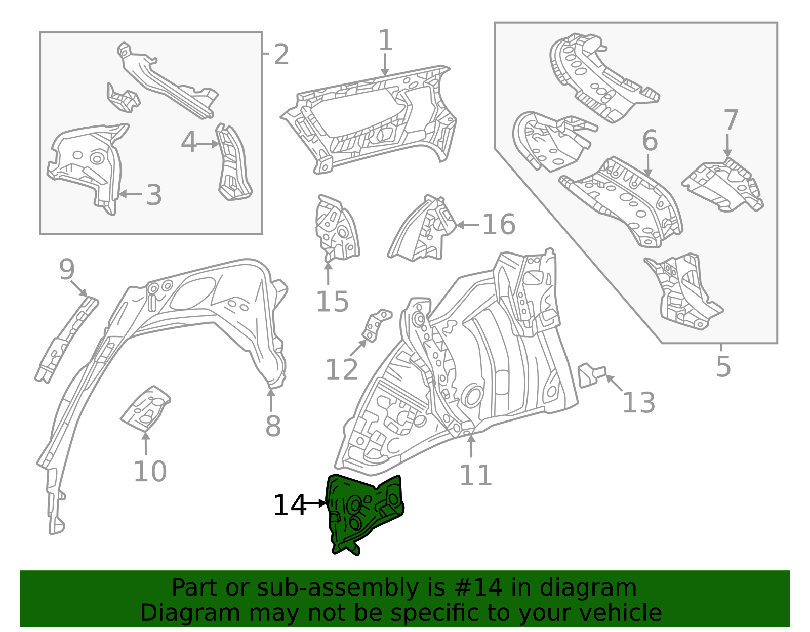 2025 Toyota Crown Signia Gusset 61642-30090 | MotorMotor