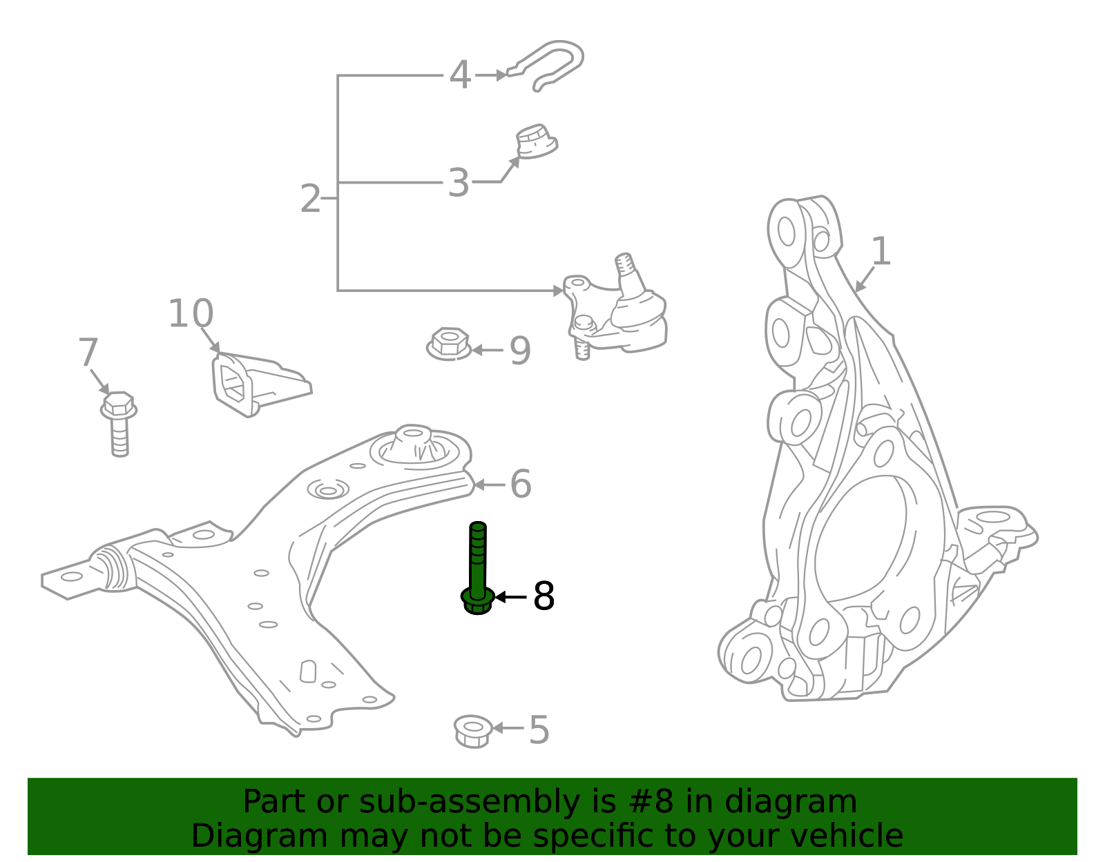 90119-A0459 - 2018-2024 Toyota - Lower Control Arm Mount Bolt | Nucar ...