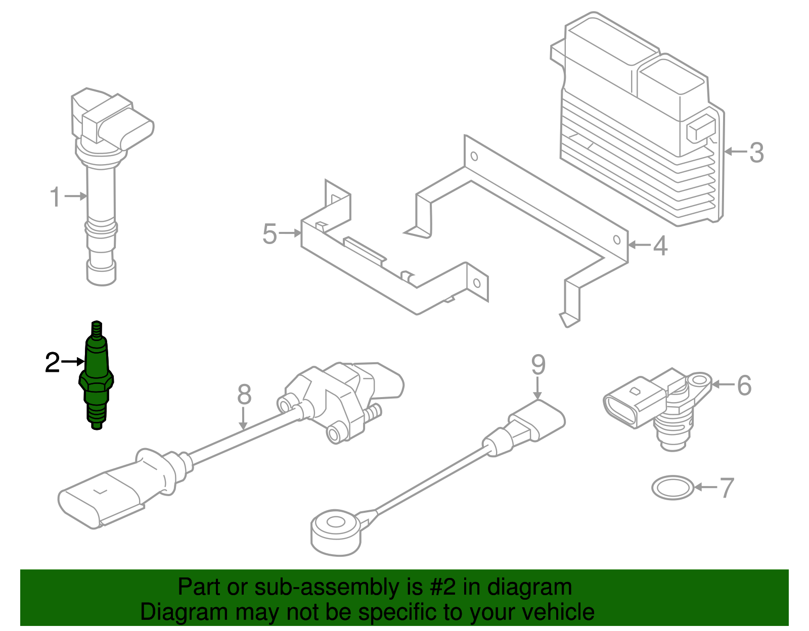 101-905-600-C - Volkswagen Spark Plug 2005-2015 Volkswagen ...