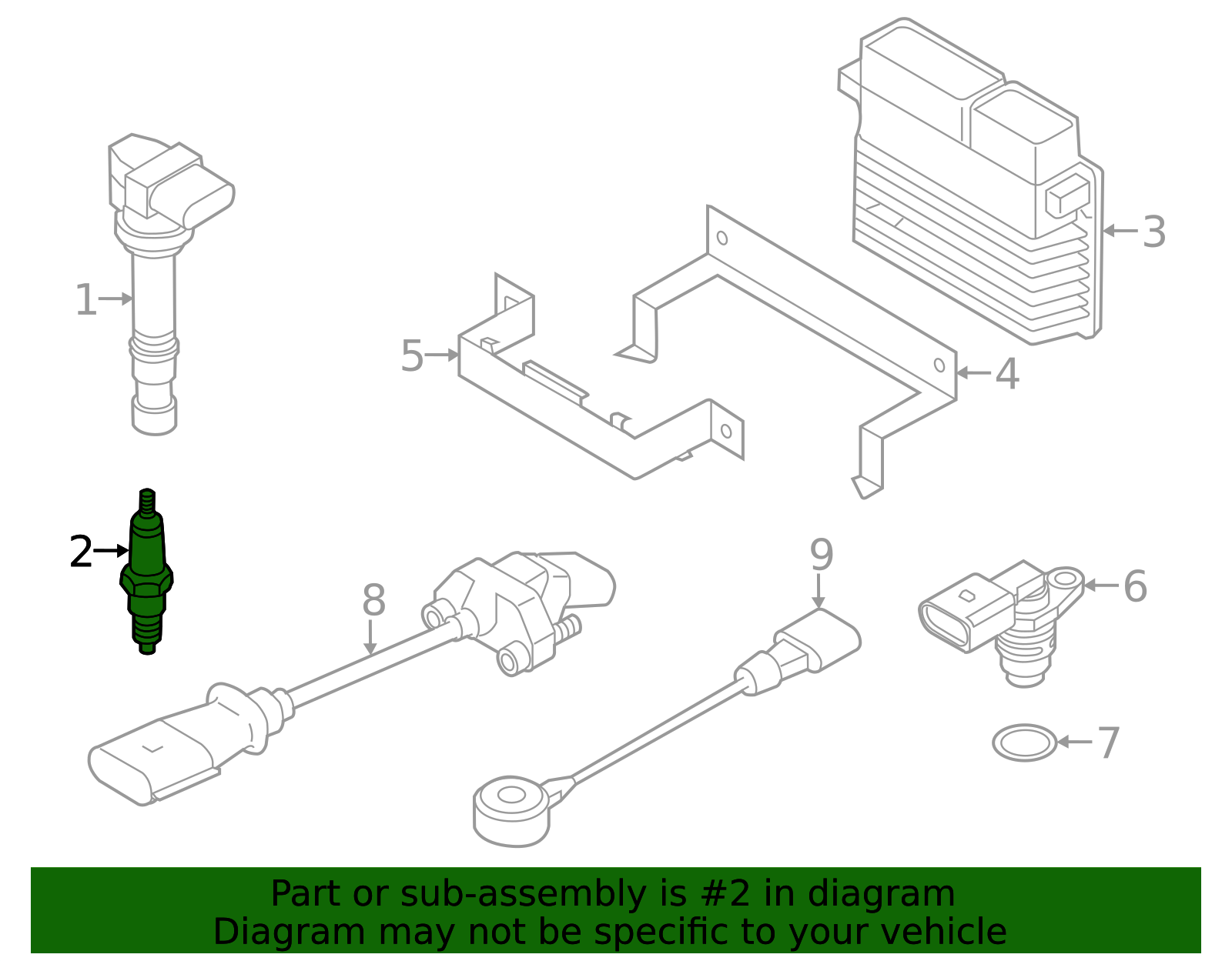 2005-2015 Volkswagen Spark Plug 101-905-600-C | VW Direct Auto Parts