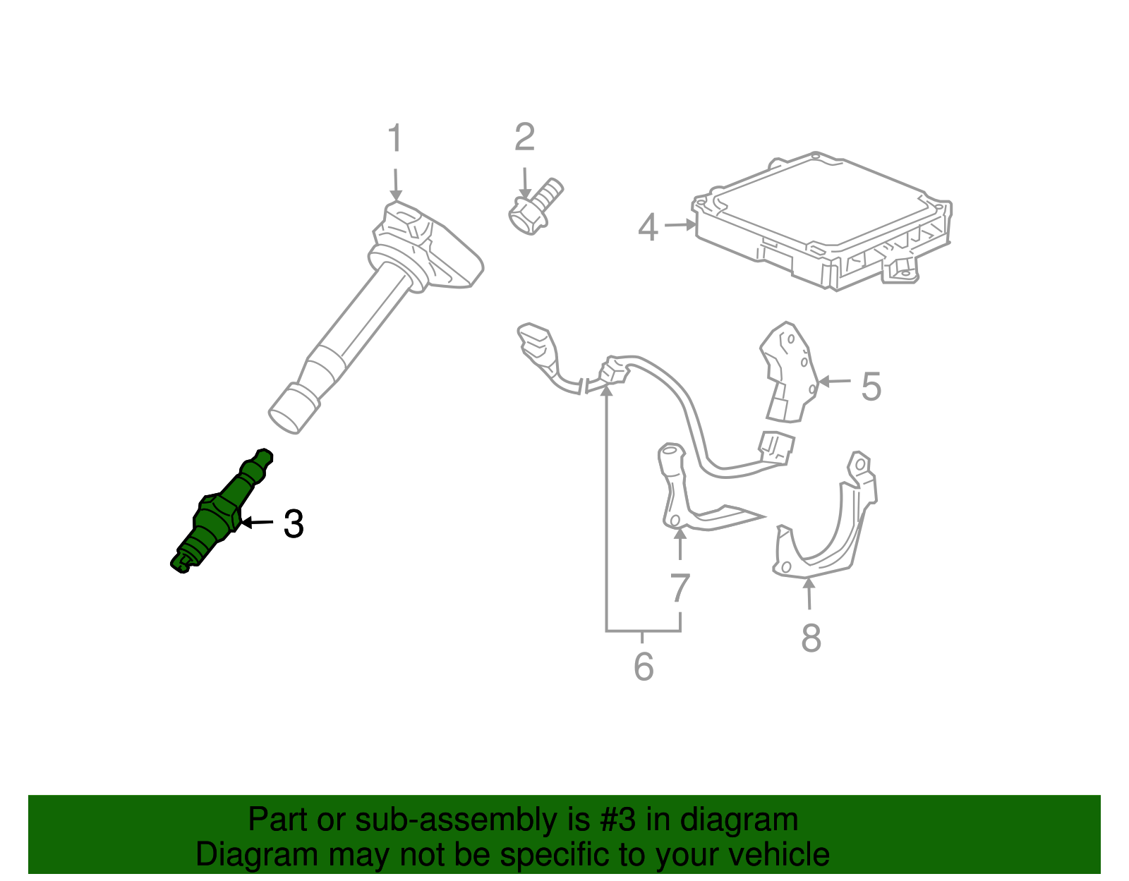 12290-RB1-003 - 2003-2013 Honda - Spark Plug (IZFR6K13) (Iridium) (Ngk ...