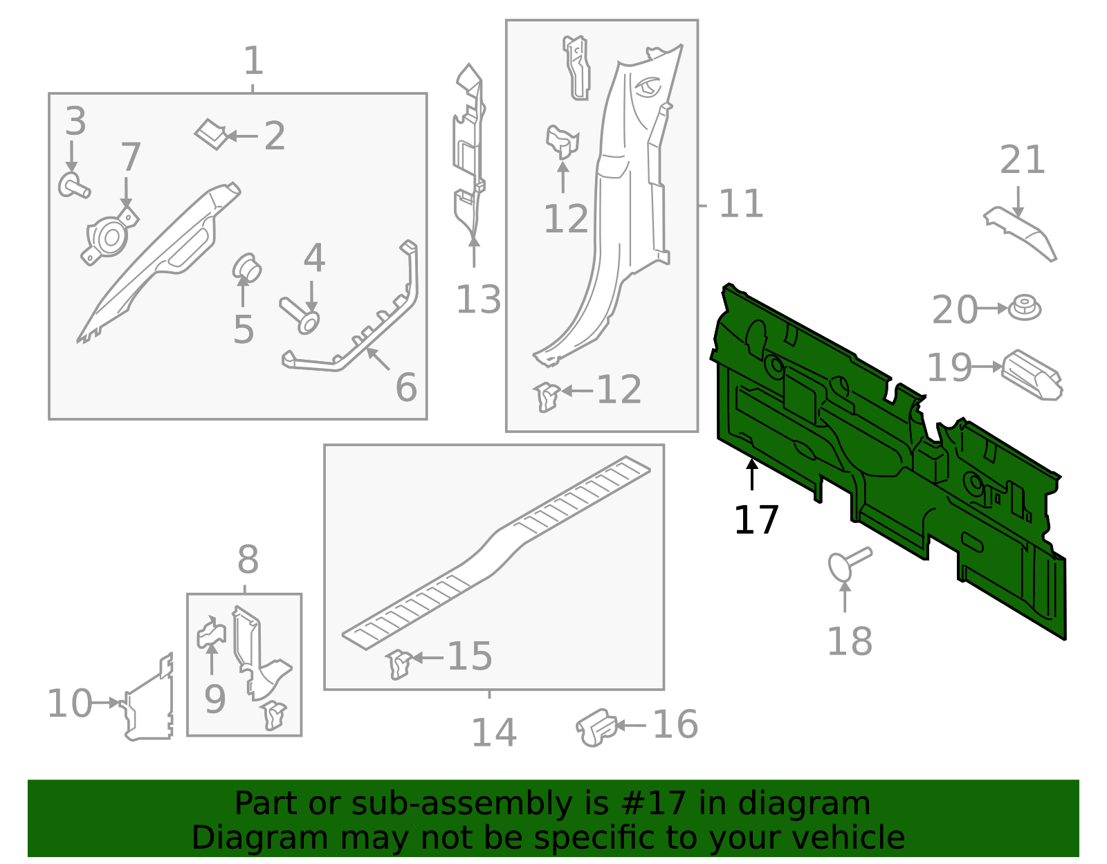 2021-2024 Ford F-150 | Back Panel | ML3Z-1823706-AA | Walls' Ford Parts