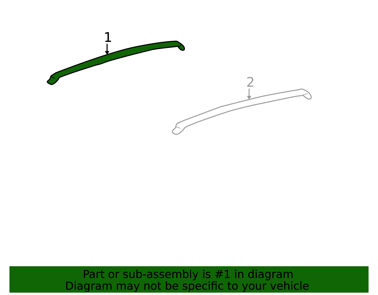 75551-0C010 - Roof Drip Molding (Right) - OEM Parts To You