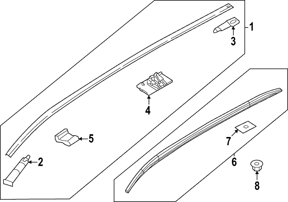 2023-2024 Mazda CX-50 Roof Molding VA40-50-9H0 | Mazda Parts Deals