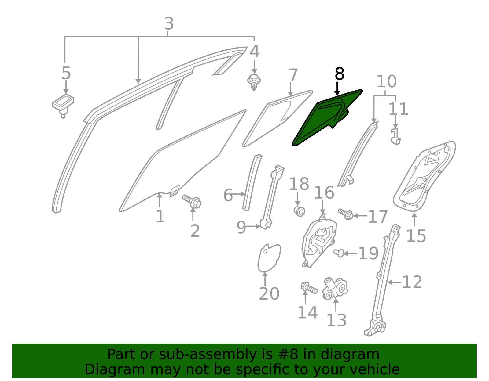 2020-2024 Mazda 3 | Glass Weather-Strip | BDTT-72-651C | Mazda Online Parts