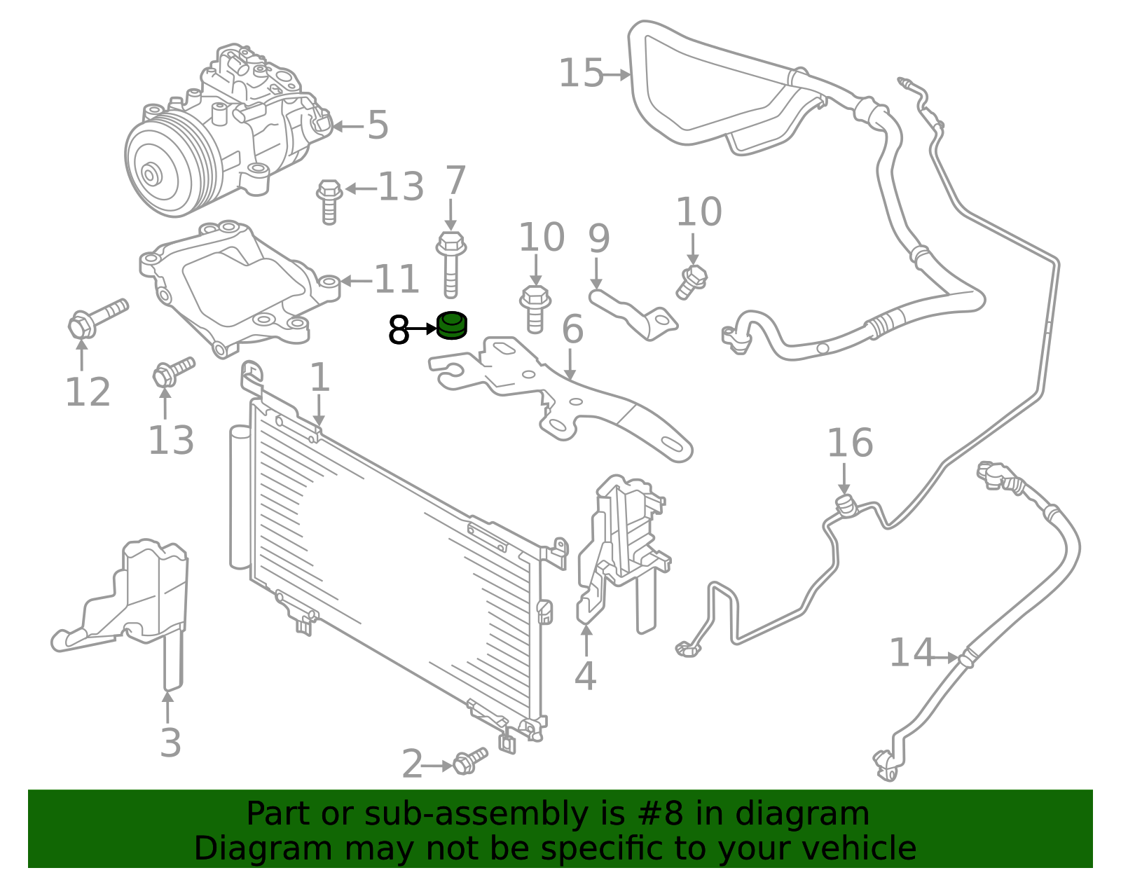 2010-2025 Subaru Upper Bracket Grommet 14096AA020 | Subaru Parts Store