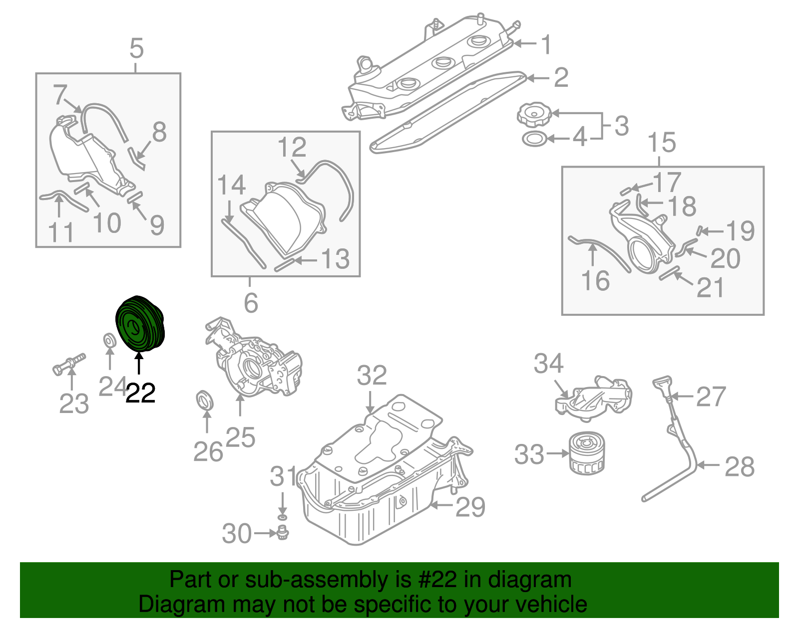 MD377380 - Crankshaft Pulley 2003-2006 Mitsubishi Montero | Mitsubishi ...