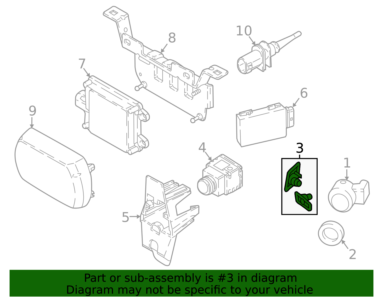 Genuine BMW 51-11-5-A45-DD2 | Park Sensor Mount Kit | FREE Shipping on ...