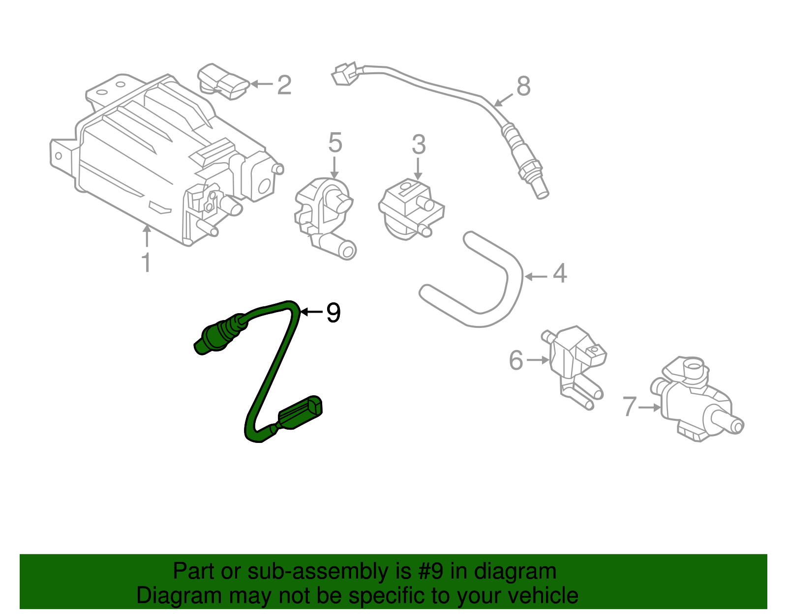 226A0-3RC0A | Nissan Heated Oxygen Sensor Rear - Genuine OEM ...