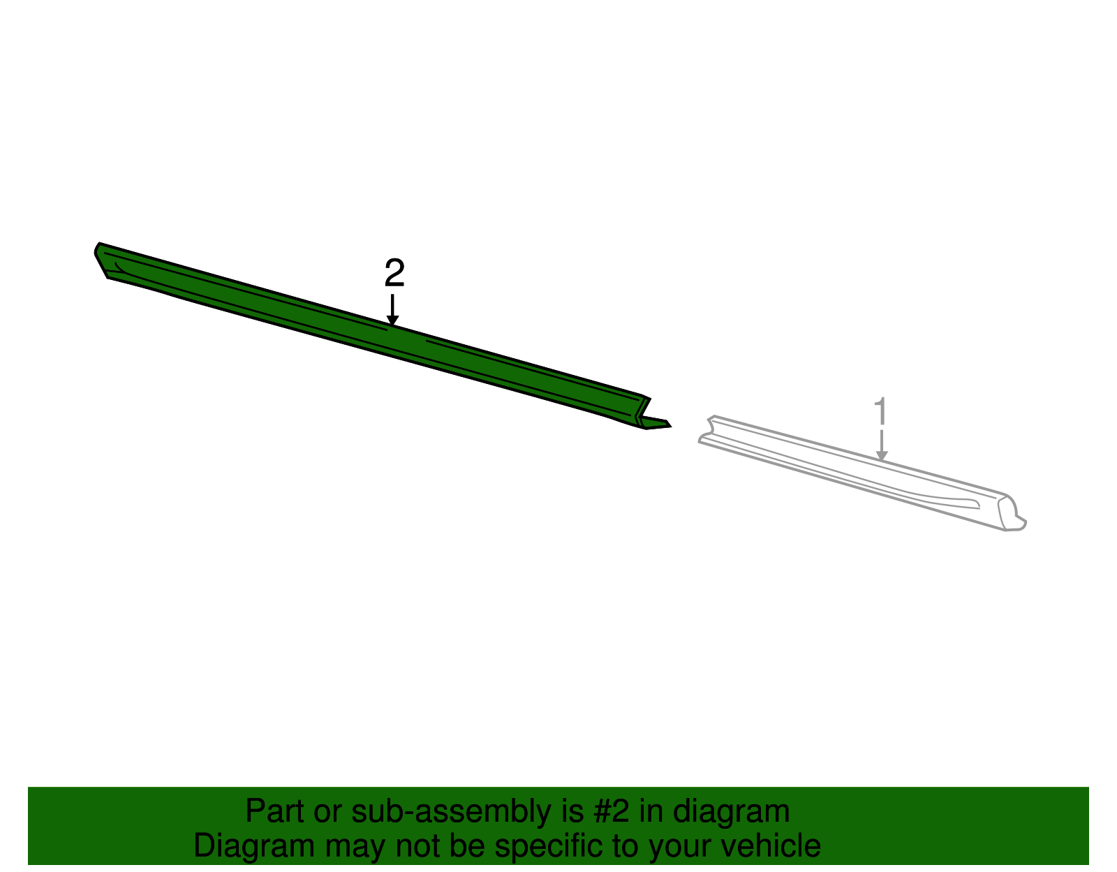 2020-2025 Ford Rear Rocker Molding KK3Z-6110176-DA | Ford OEM Parts Outlet