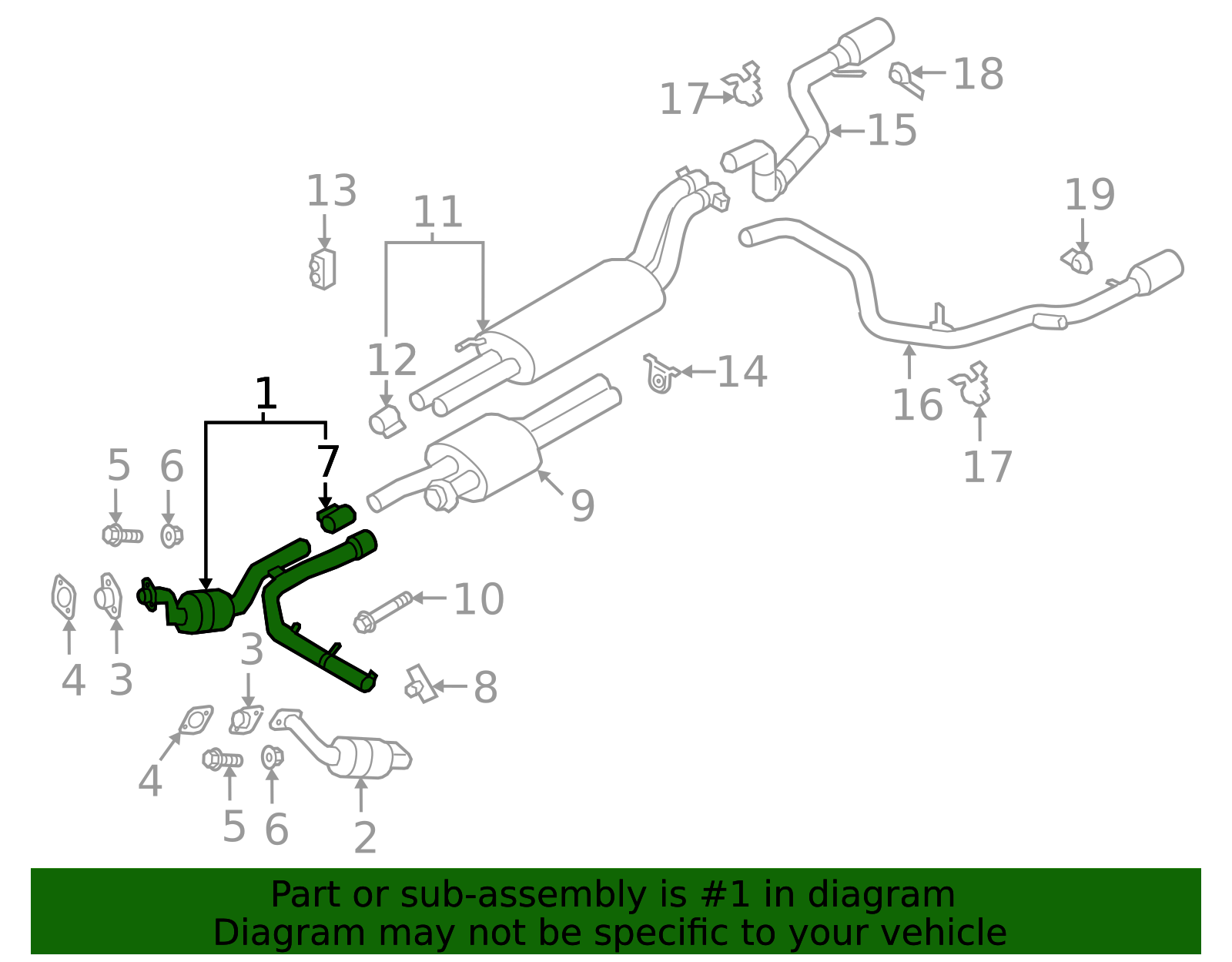 HL3Z-5E212-A - Catalytic Converter 2017-2019 Ford F-150 | Ford Parts Direct