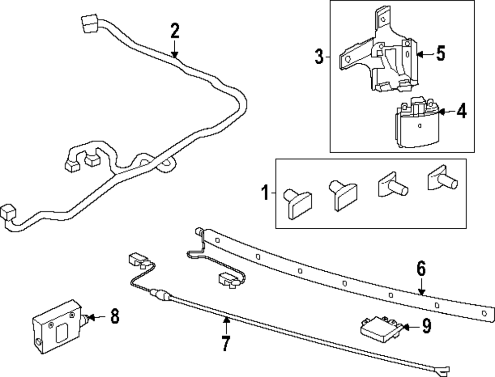 2023-2024 Ford | Radar Sensor | NB5Z-14C689-C | Walls' Ford Parts