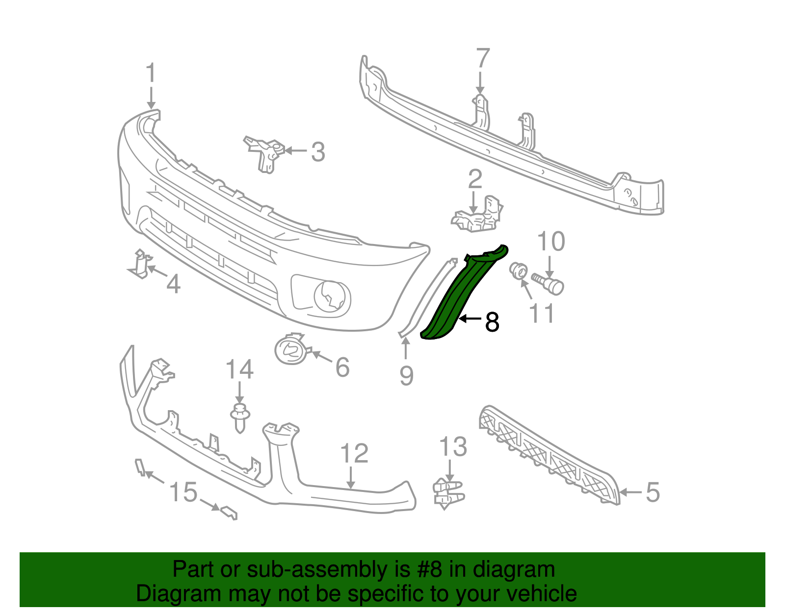 52112-42040 - Flare Extension - 2001-2005 Toyota RAV4 | Nucar Toyota of ...