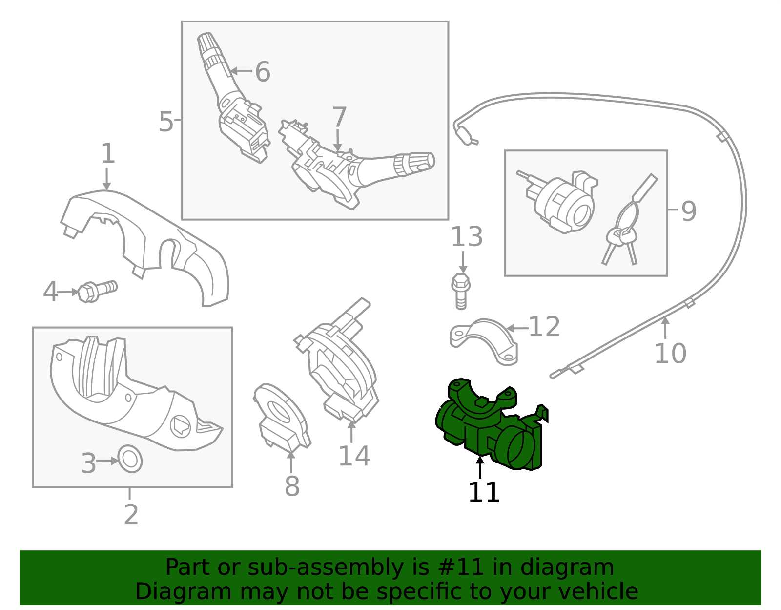 2012-2017 Hyundai Accent Steering Lock 81910-1R110 | OEM Parts Online