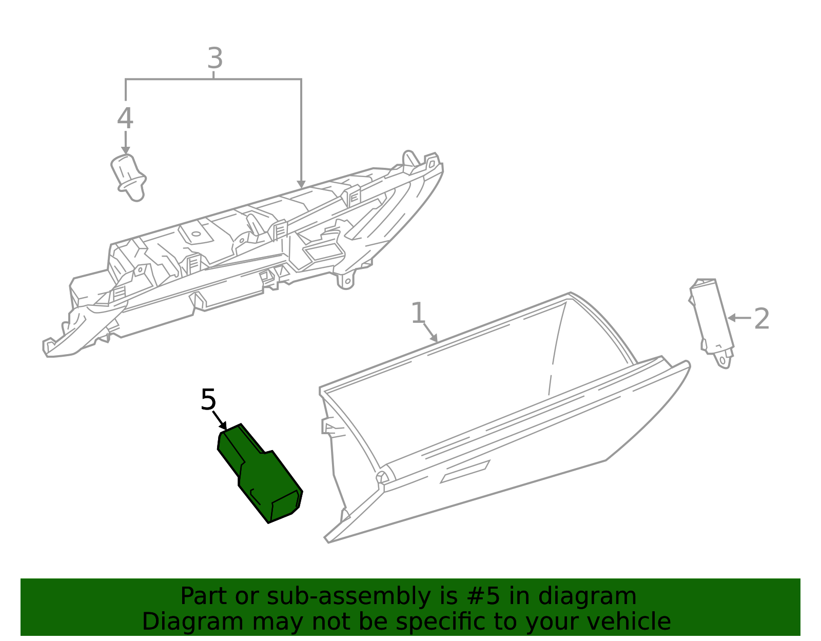 2022 Toyota C-HR Glove Box Lamp 81080-02040 | MotorMotor