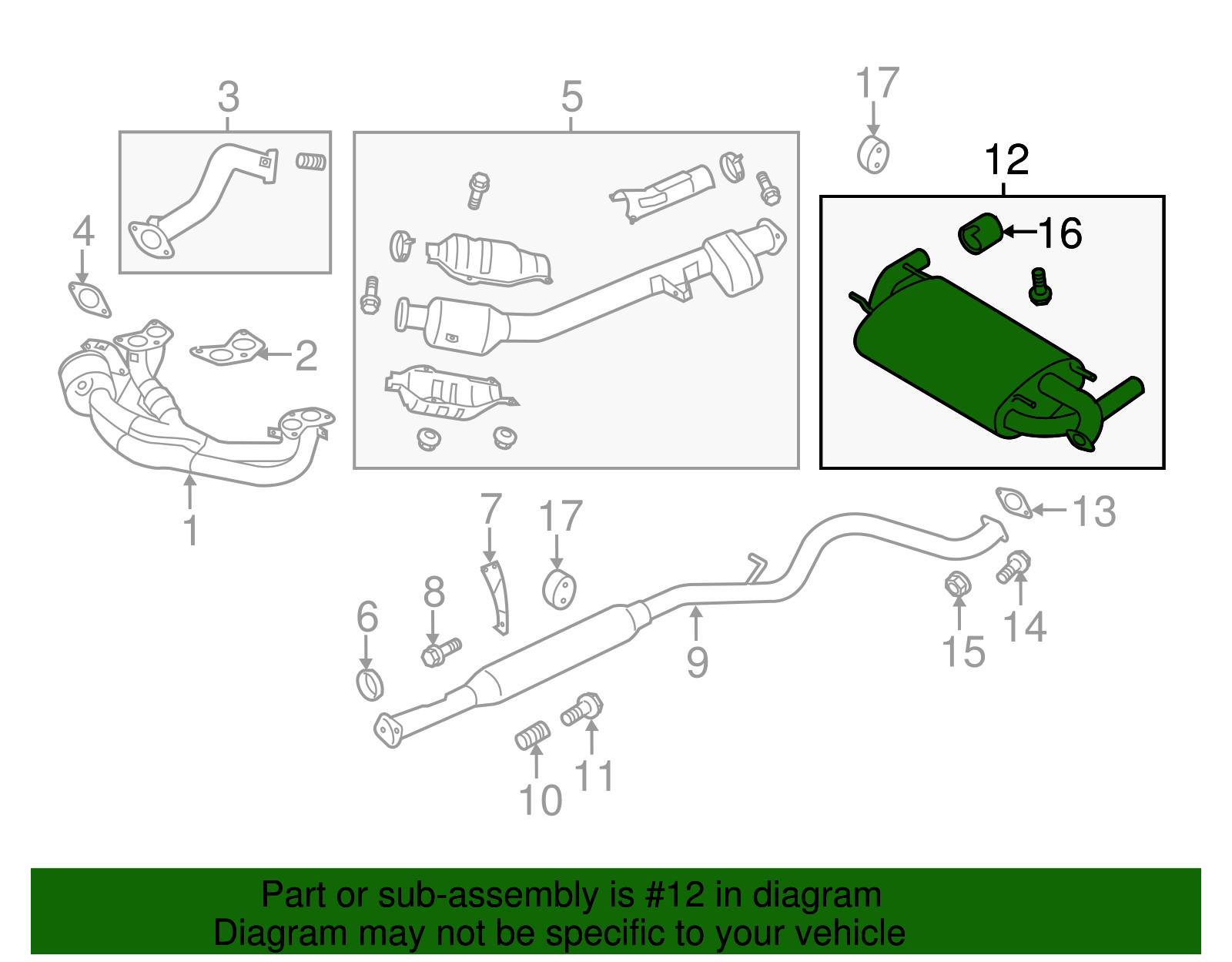 2013-2019 Toyota TRD Performance Dual Outlet Exhaust PTR03-18170 ...