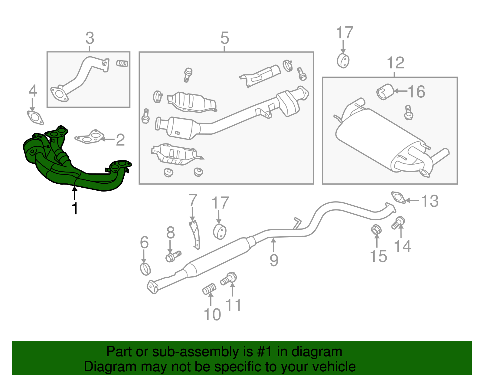 SU003-01134 - Toyota Exhaust Manifold 2013-2020 Toyota | Performance ...