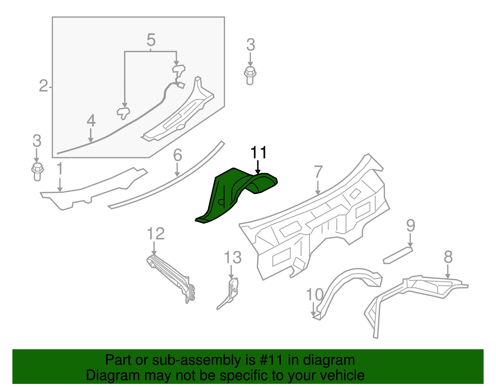 2014-2024 Nissan GT-R Lower Dash Panel F7300-62BMB | Team Nissan Inc.