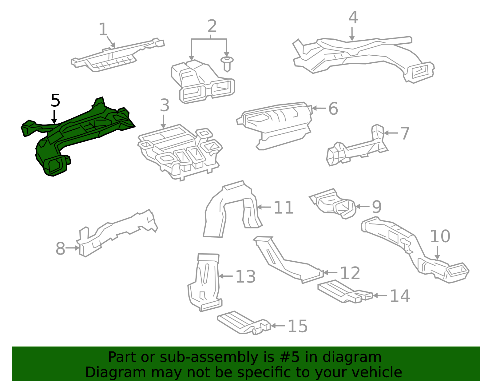 55084-76041 - High-Quality Instrument Panel Air Duct for 2021-2025 ...