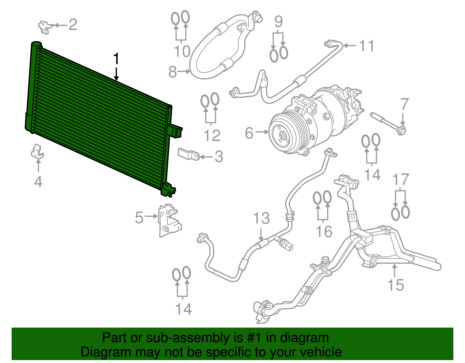2016-2024 Jaguar A/C Condenser T2H37897 | OEM Parts Online