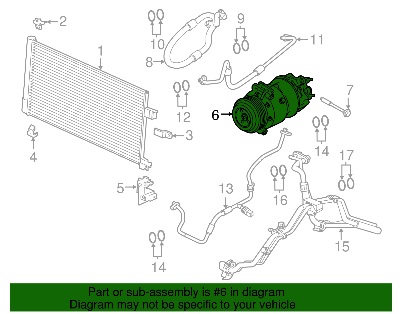 2010-2024 Jaguar A/C Compressor C2D56291 | OEM Parts Online