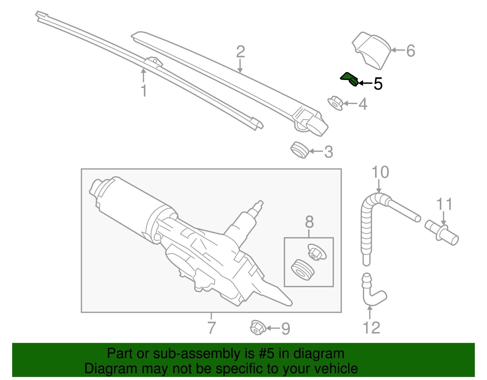 2011-2018 Porsche Cayenne Washer Nozzle 958-628-078-00 | OEM Parts Online