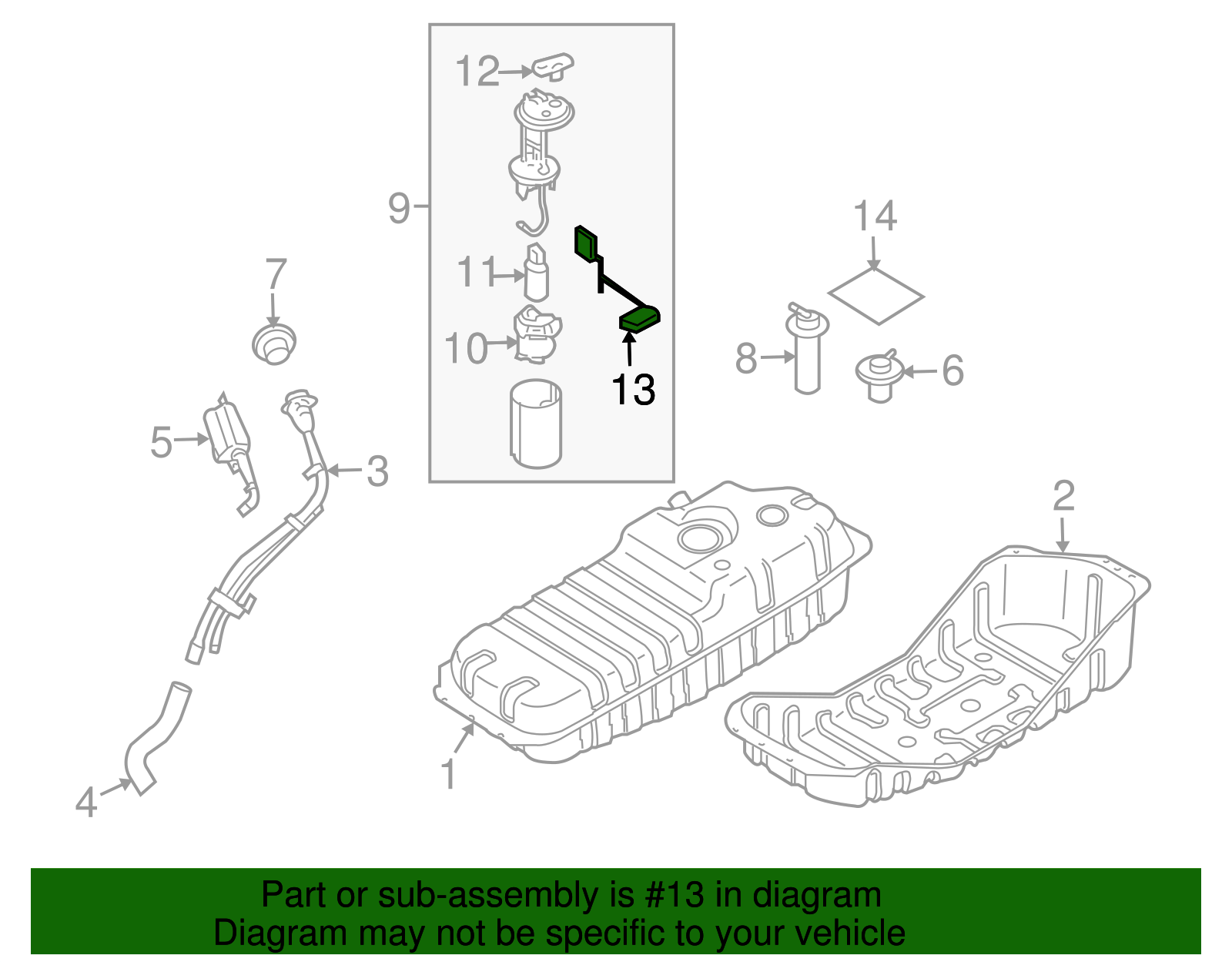 94460-3E500 - Fuel Gauge Sending Unit 2007-2009 Kia Sorento | Genuine ...