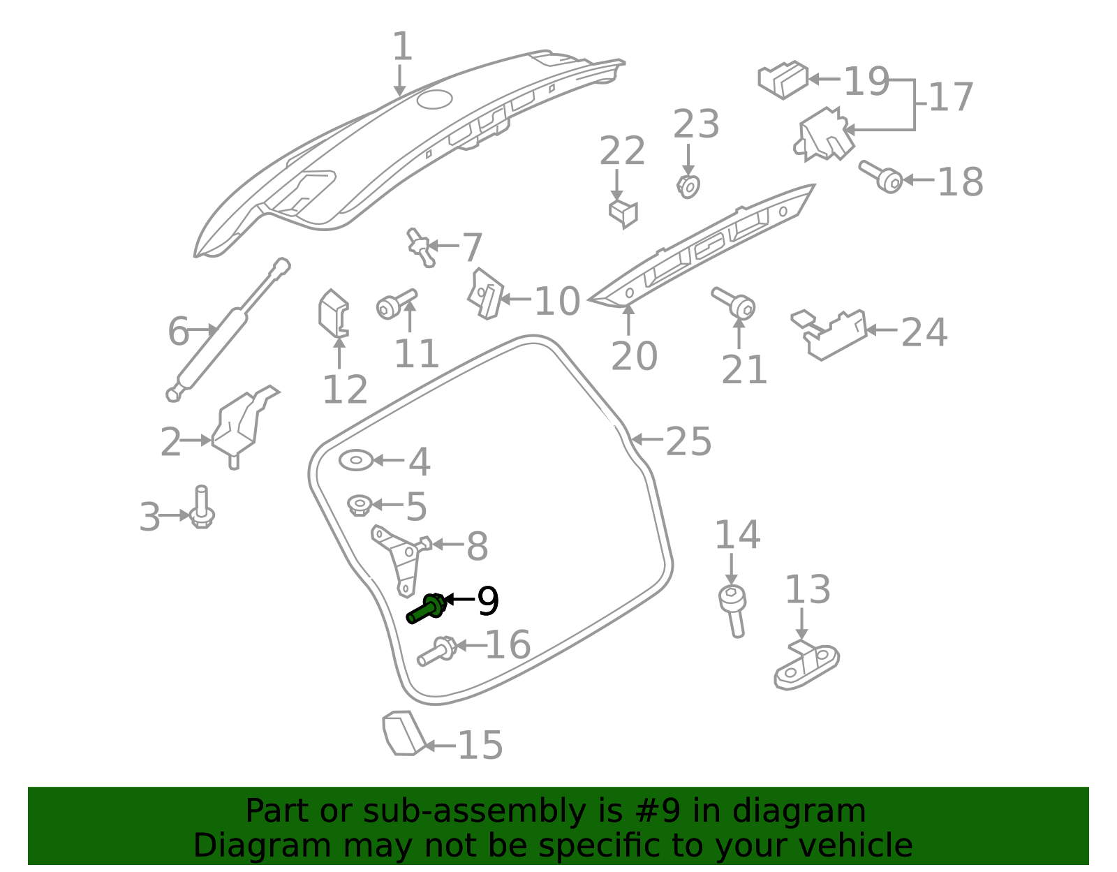N-909-699-02 - Lift-Gate Stop Bumper Bolt 2007-2019 Volkswagen ...