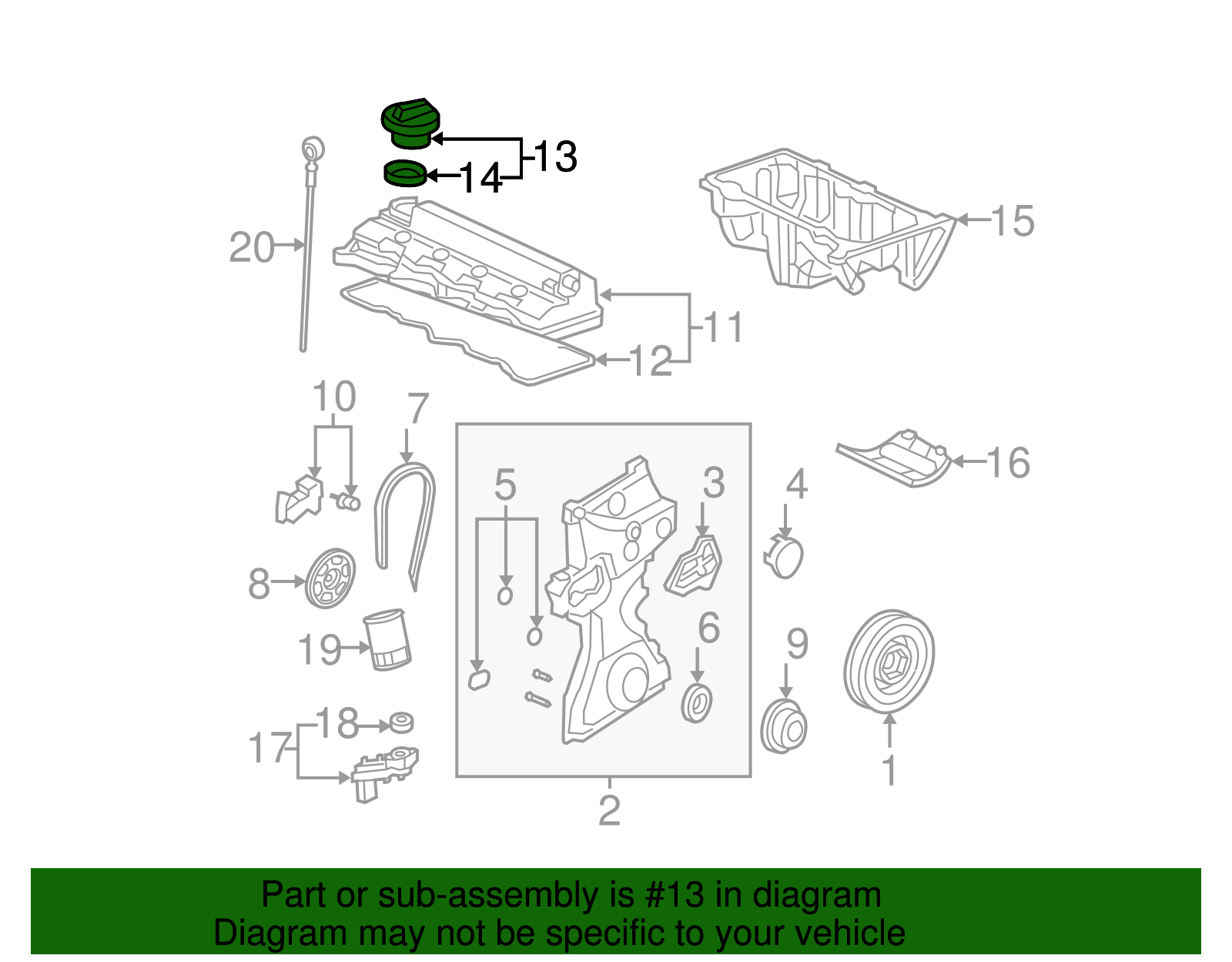 15610-RAA-A01 - Filler Cap 2003-2011 Honda | Honda Parts Online
