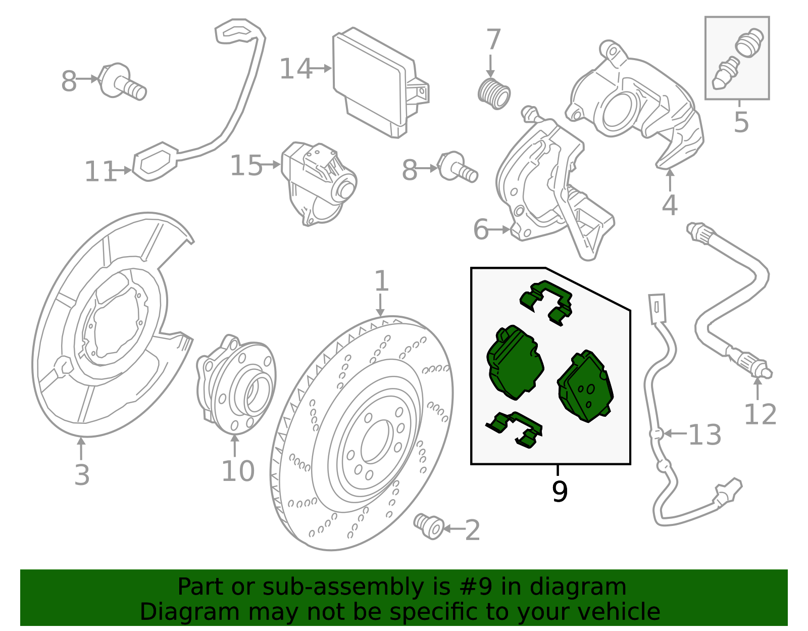 34-21-2-284-389 - Brake Pads - 2012-2019 BMW | Buy BMW Parts Now